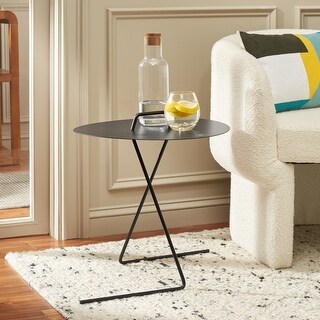 SAFAVIEH Eloise Side Table - 18" W x 18" D x 17" H - 18Wx18Dx17H - Bed Bath & Beyond - 40765247